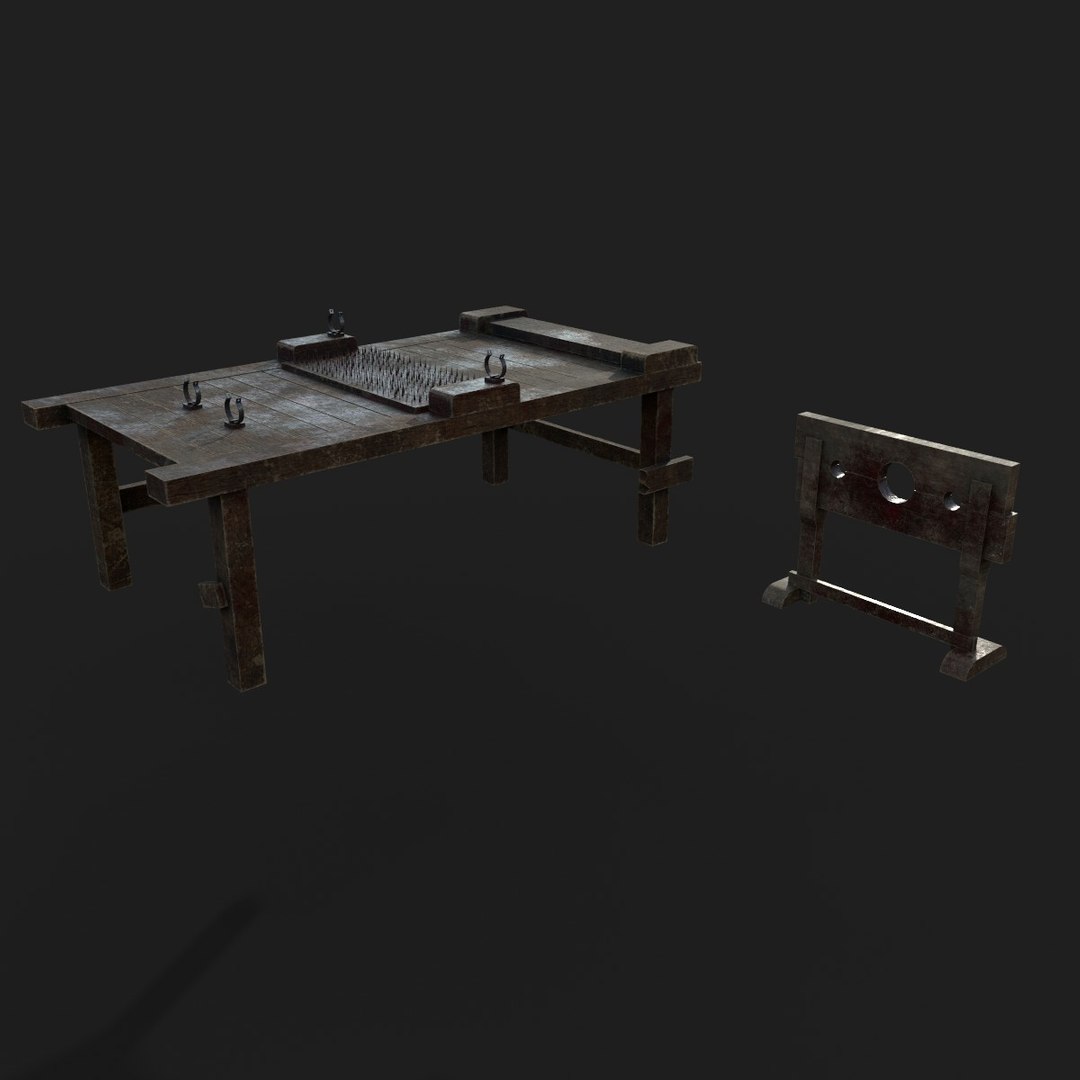 Torture Table Guillotine 3D Model - TurboSquid 1437461