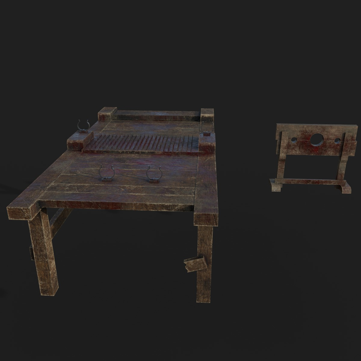 Torture table guillotine 3D model - TurboSquid 1437461