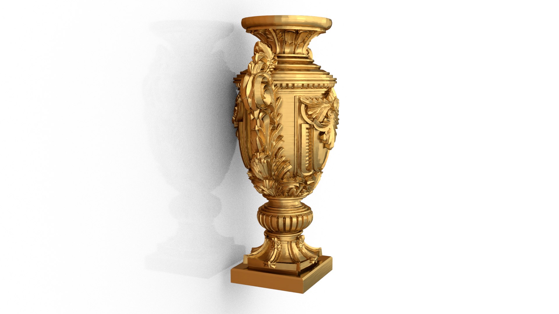 Classical Urn Decorative Onlay Cnc 3d Printing Stl 03 3D Model ...