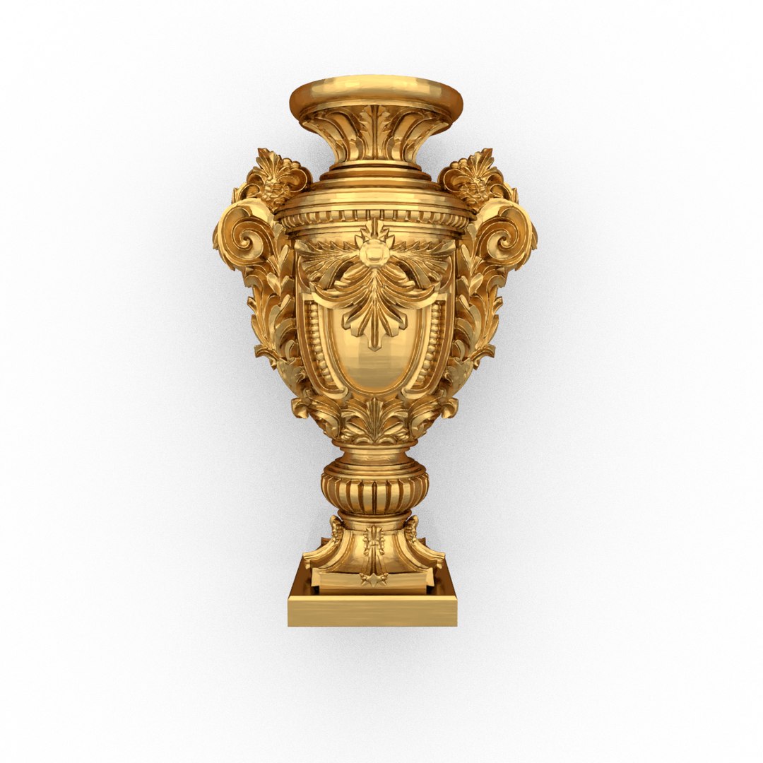 Classical Urn Decorative Onlay Cnc 3d Printing Stl 03 3D Model ...