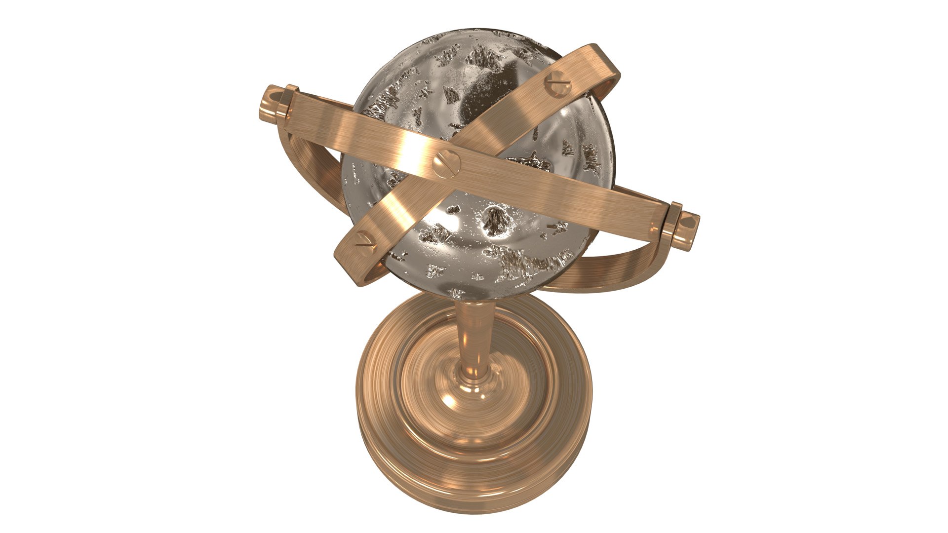 3D Katharine Pooley Pyrite Ball On Stand Model - TurboSquid 2241697