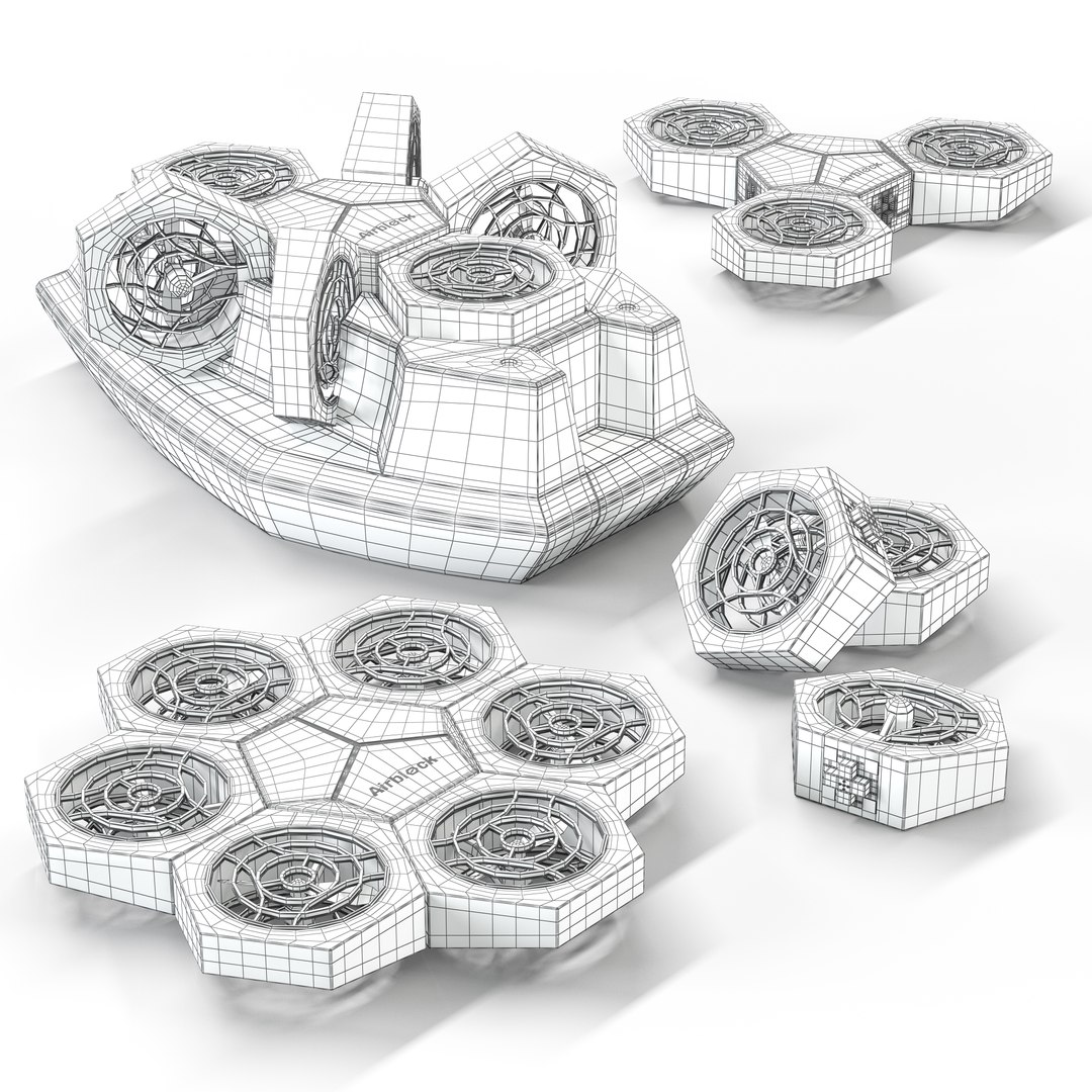 3D Modular Drone Makeblock Airblock - TurboSquid 1446040