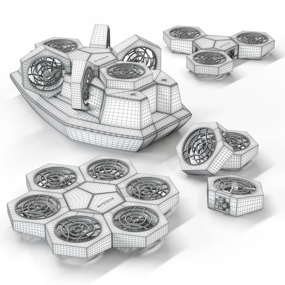 3D Modular Drone Makeblock Airblock - TurboSquid 1446040