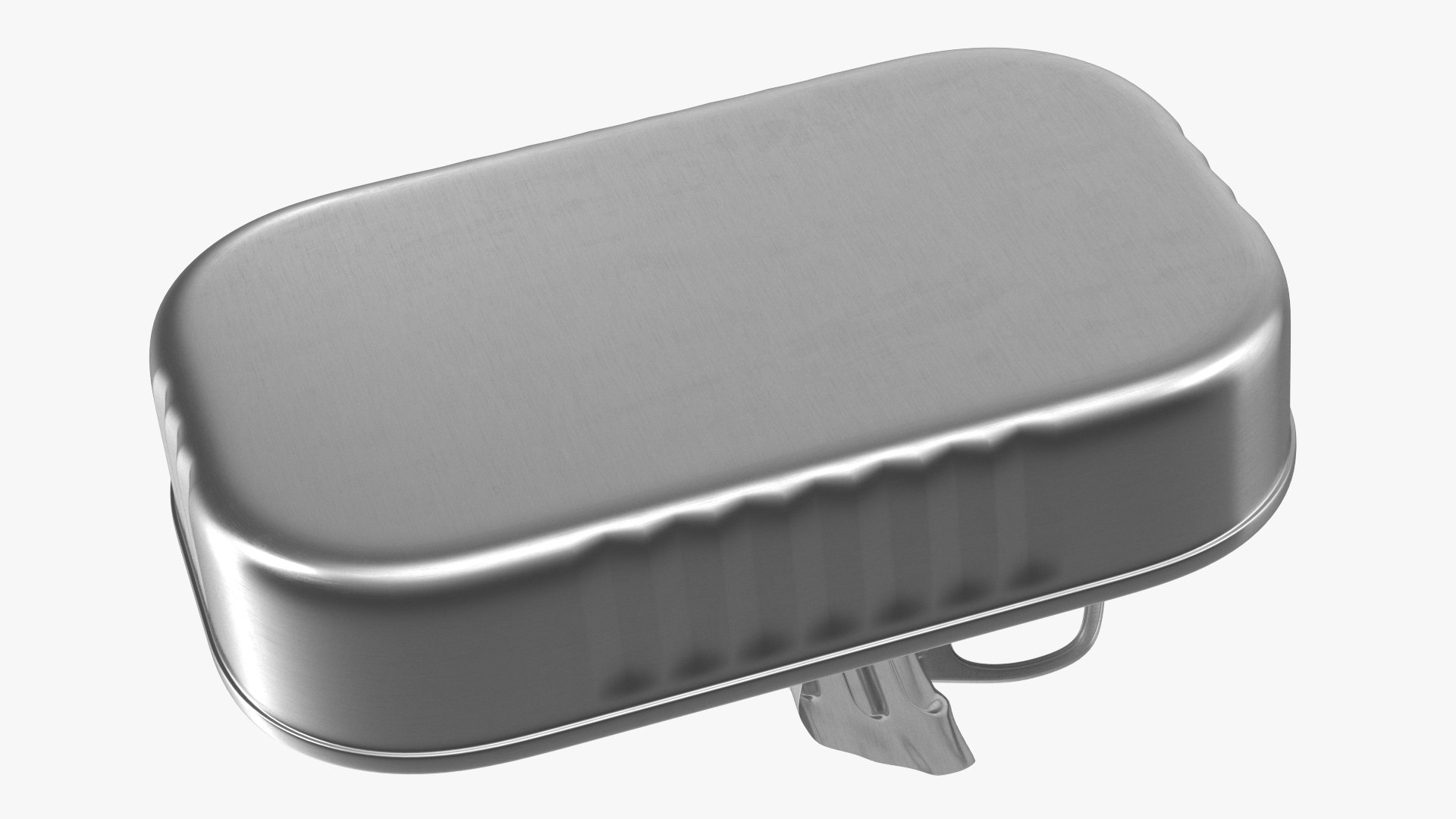 Half Open Empty Rectangular Can 3D Model - TurboSquid 1799392