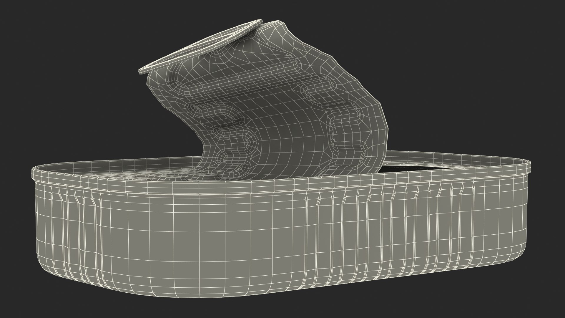 Half Open Empty Rectangular Can 3D model - TurboSquid 1799392