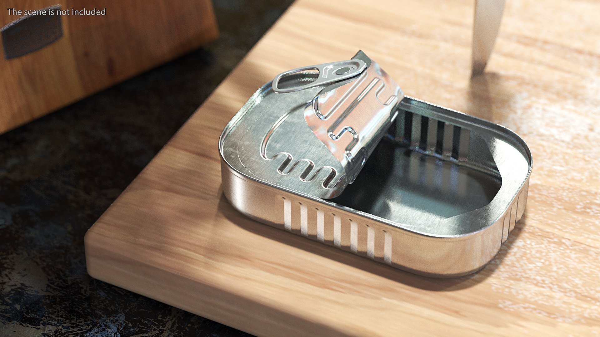 Half Open Empty Rectangular Can 3D Model - TurboSquid 1799392