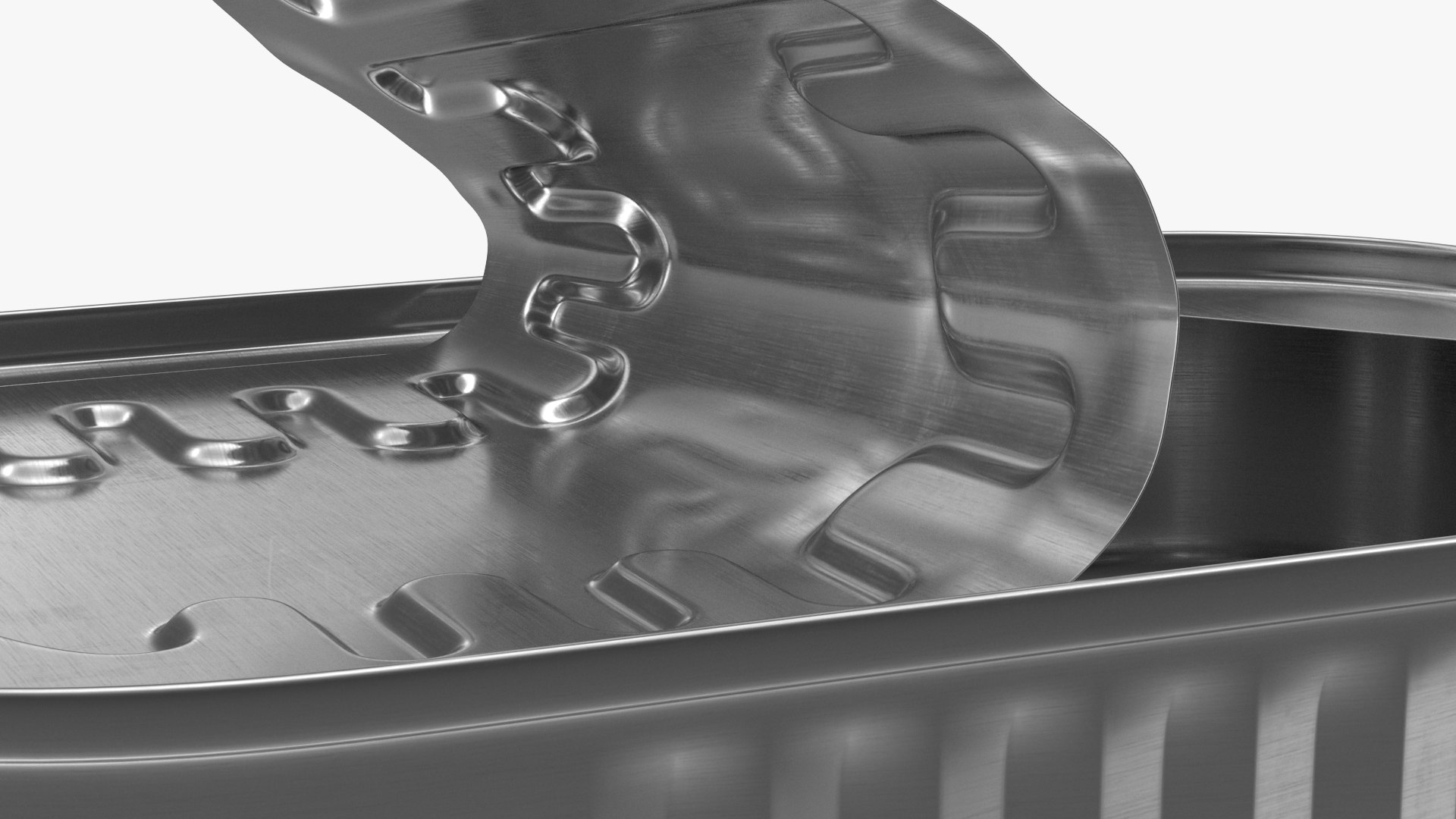 Half Open Empty Rectangular Can 3D model - TurboSquid 1799392