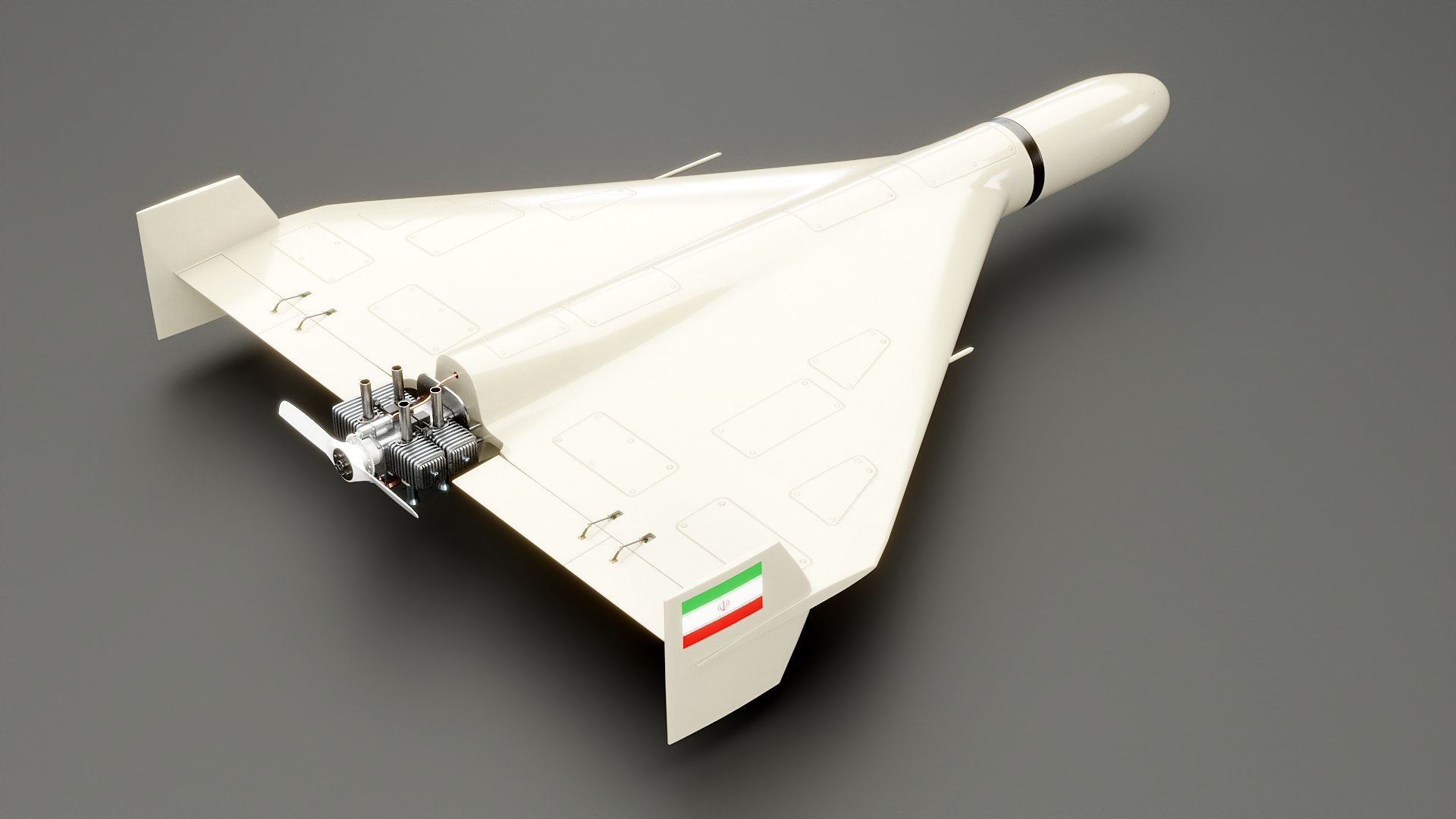 Shahed 136 Iran UAV Drone 3D Model - TurboSquid 2290773