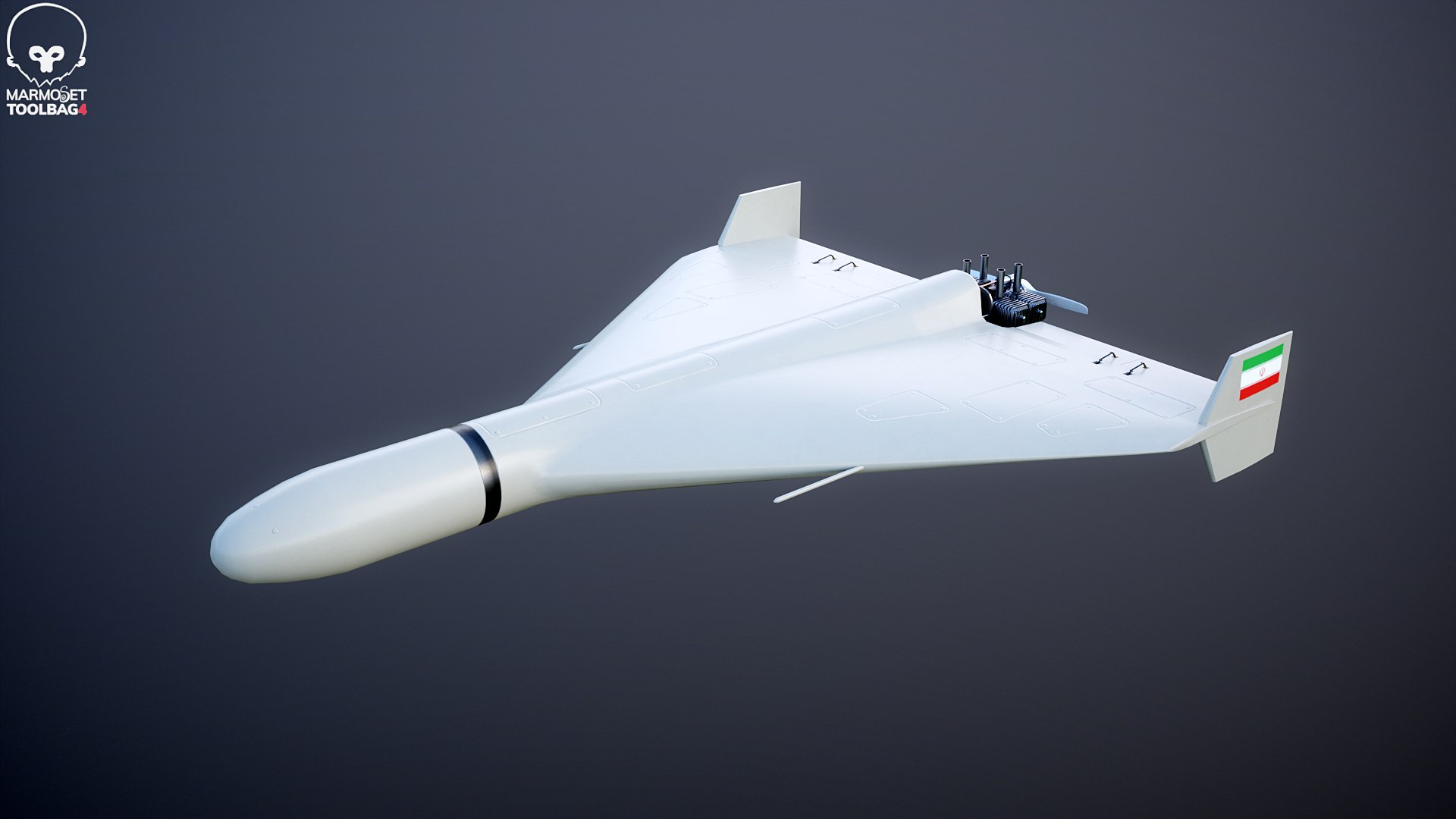 Shahed 136 Iran UAV Drone 3D Model - TurboSquid 2290773