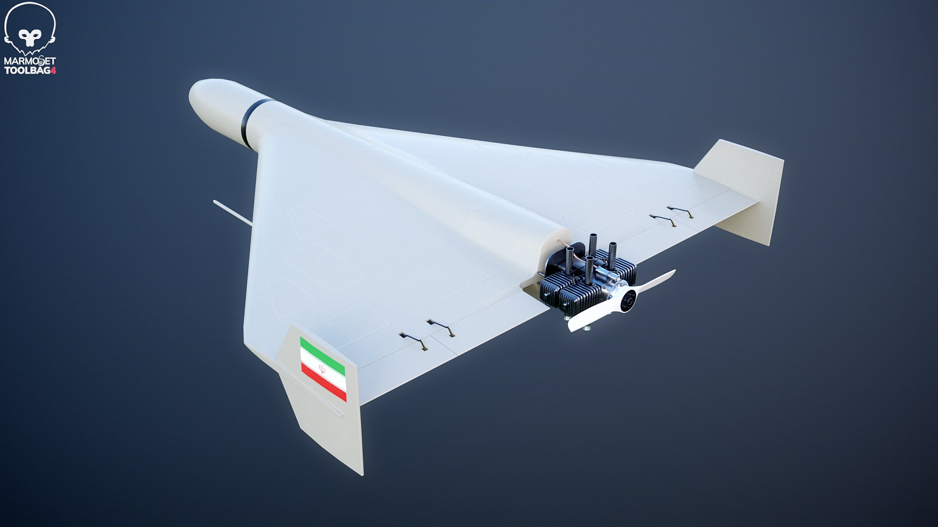 Shahed 136 Iran UAV Drone 3D Model - TurboSquid 2290773