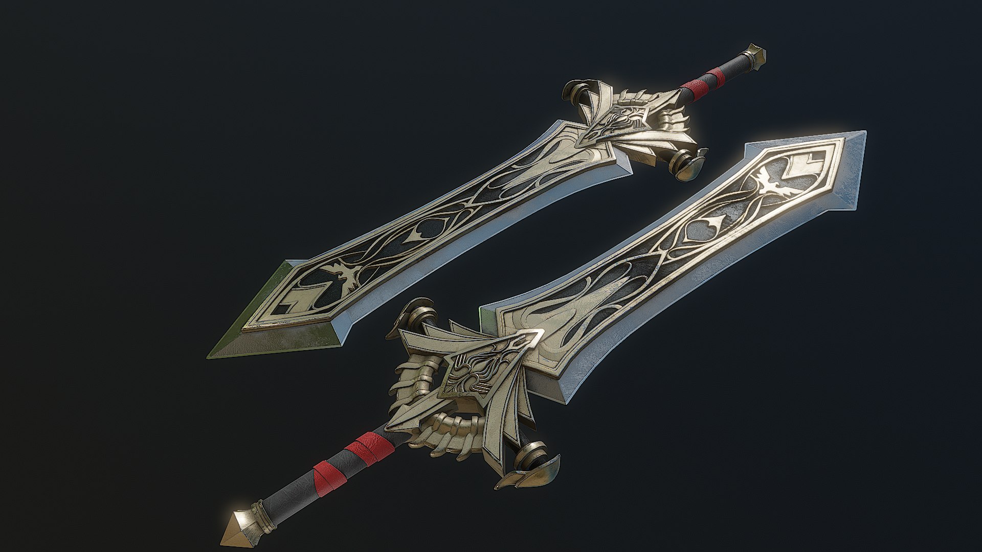 Titan Bastard Sword 3D Model - TurboSquid 2386898