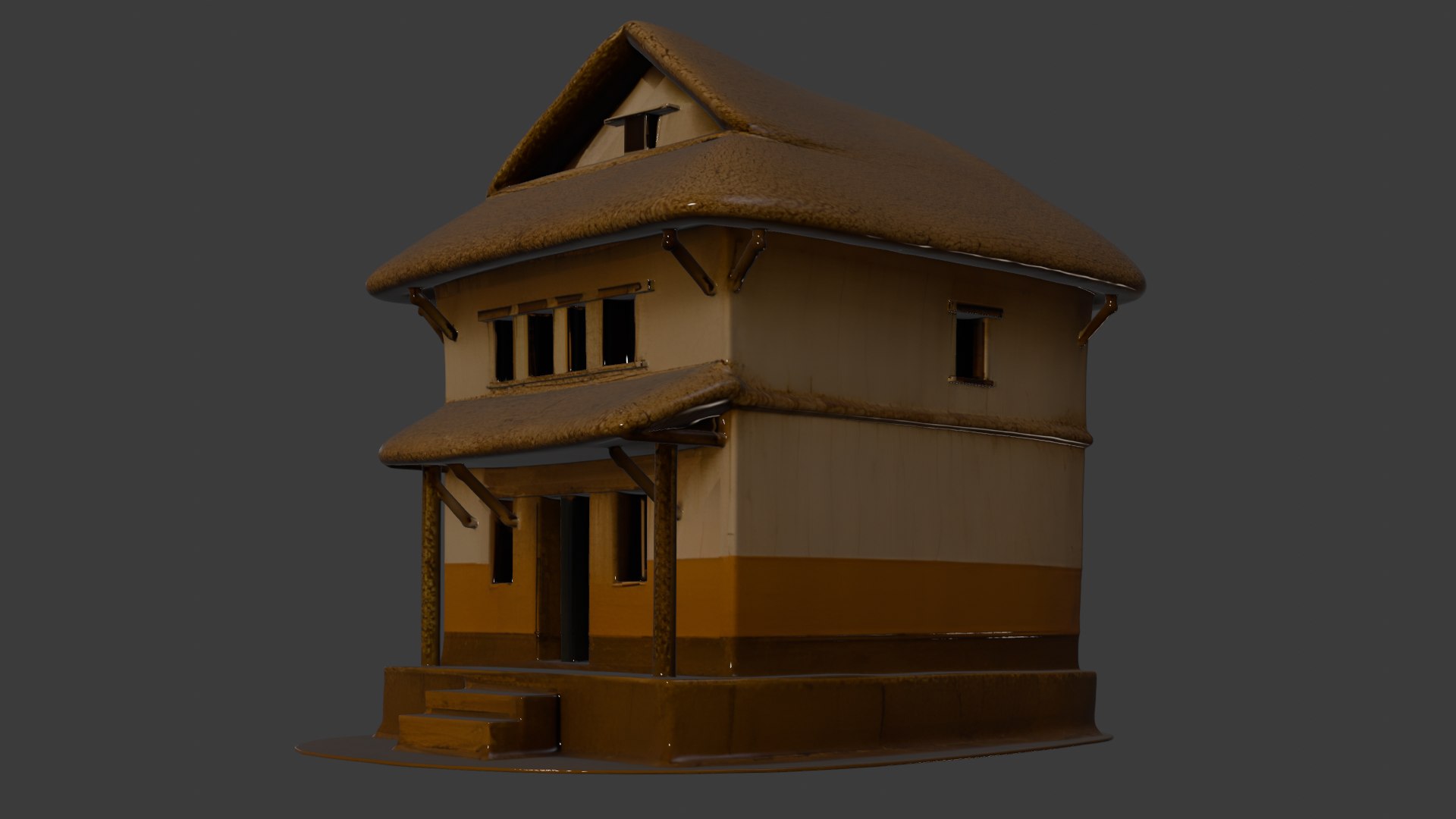3D Traditional Rural House High Poly Village Architecture 3D Model ...