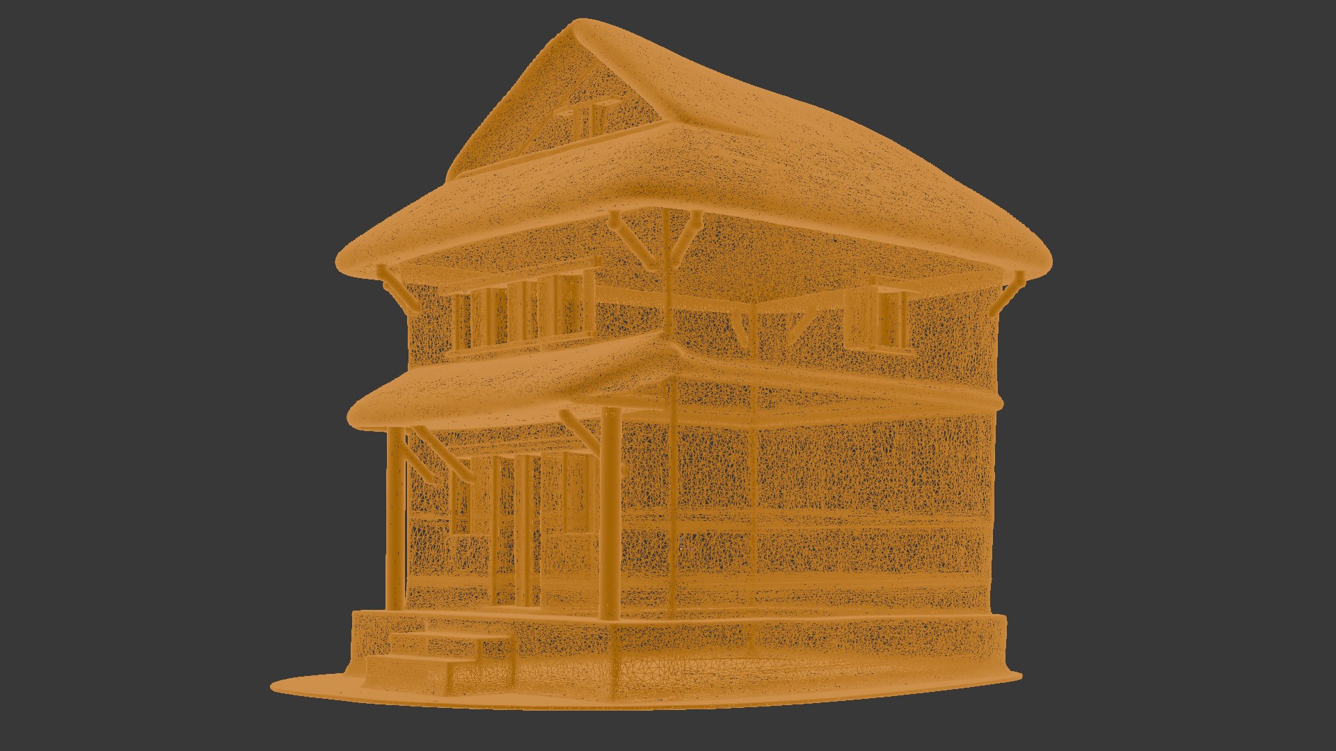 3D Traditional Rural House High Poly Village Architecture 3D Model ...