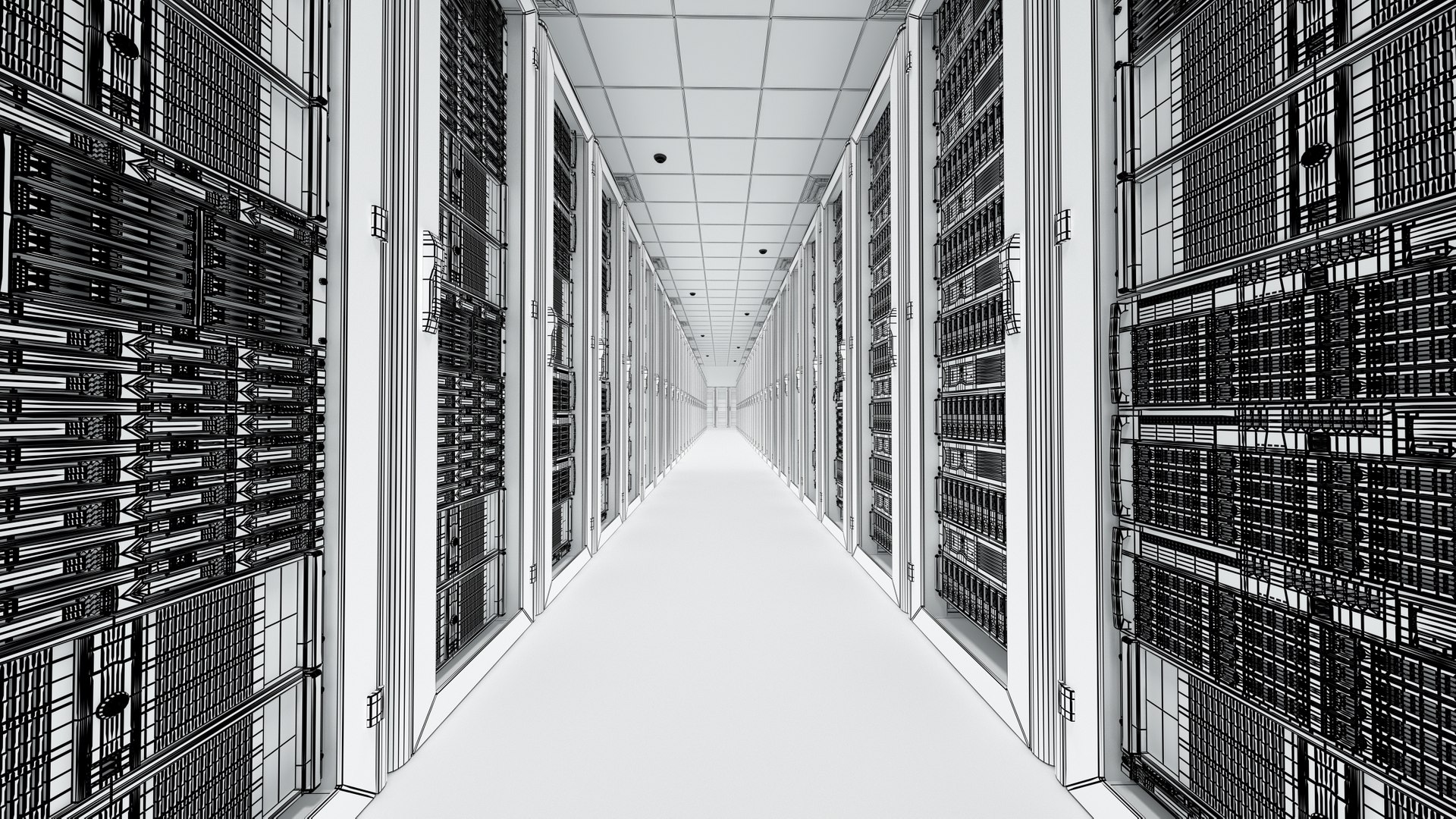 3d Model Of Server Room