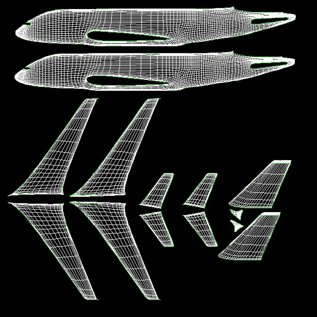 3d Airbus 380 Model