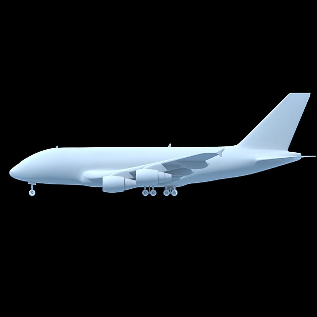 3d Airbus 380 Model