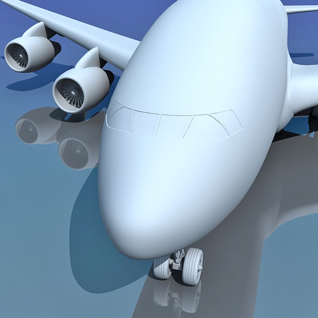 3d Airbus 380 Model