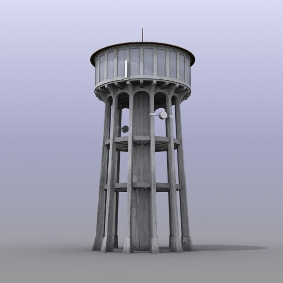3d Northcliff Water Tower Model