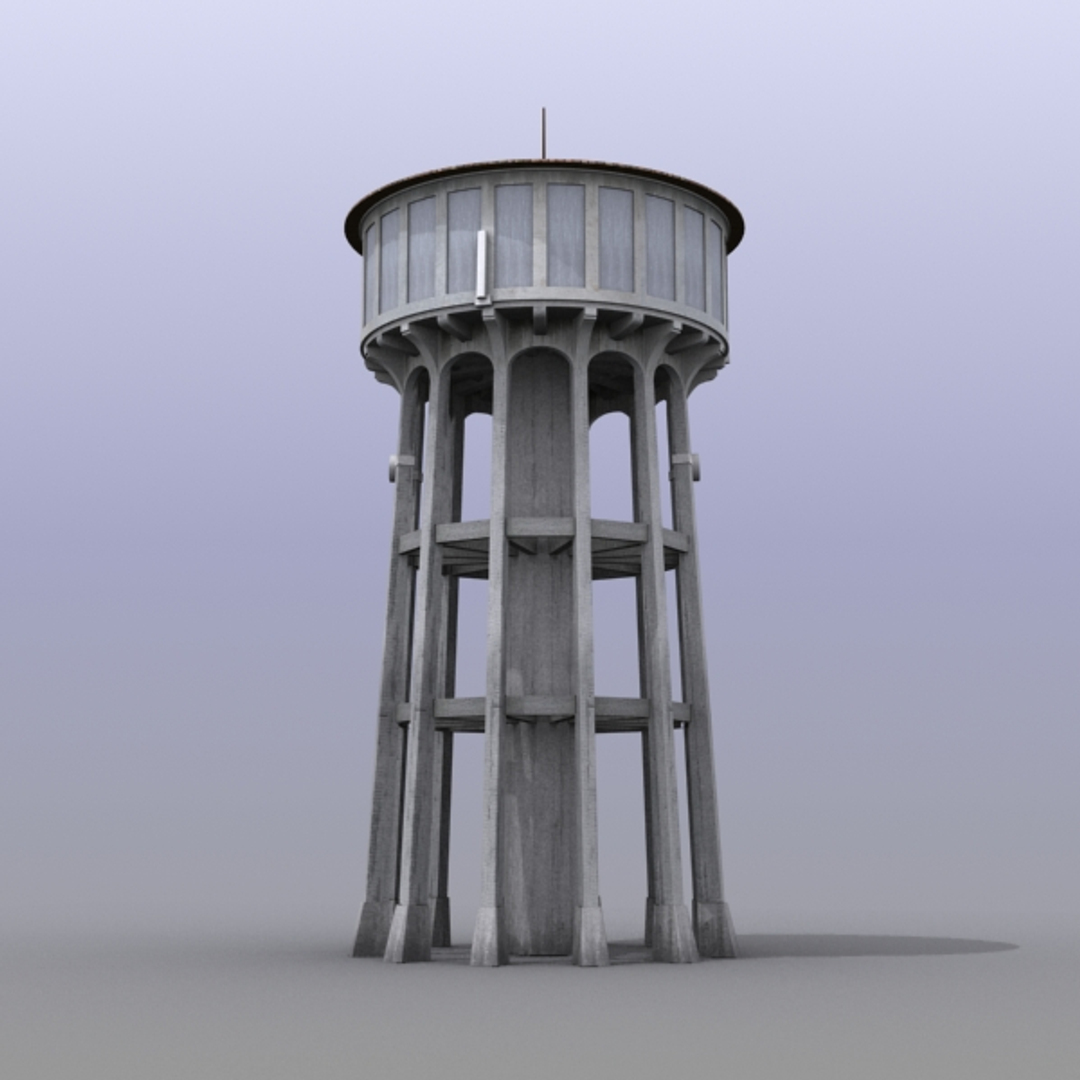 3d Northcliff Water Tower Model