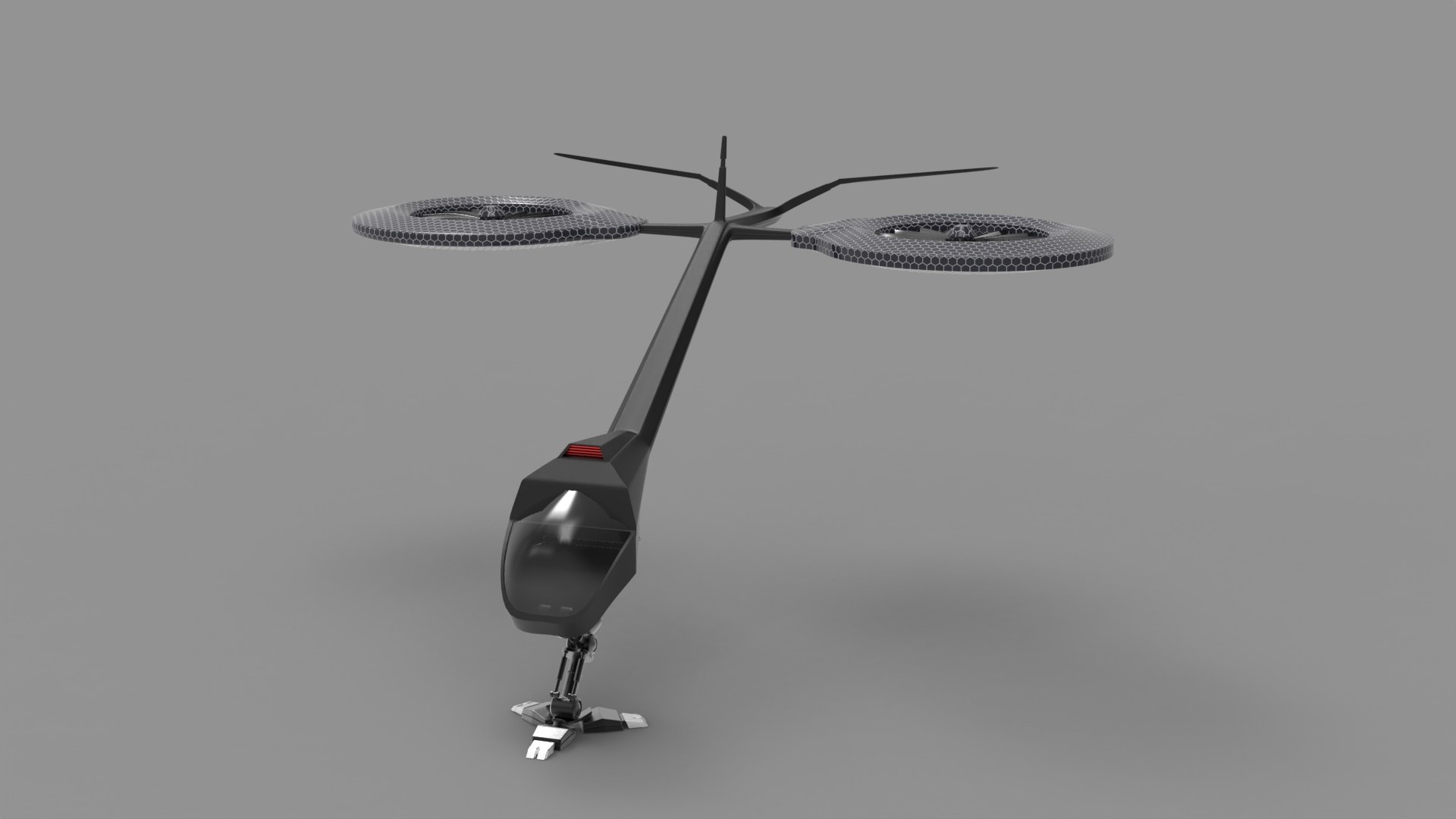 T - Copter -with 2 Propellers 3D - TurboSquid 2241313