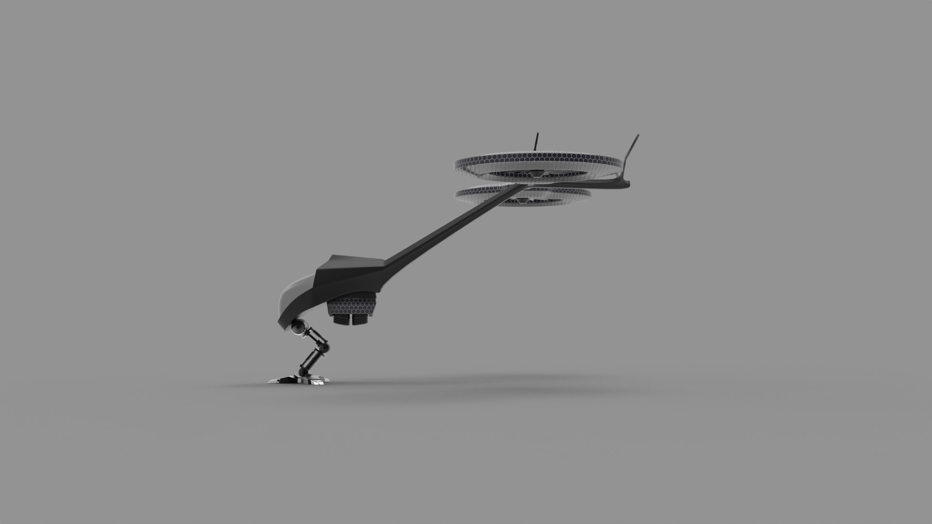 T - Copter -with 2 Propellers 3D - TurboSquid 2241313