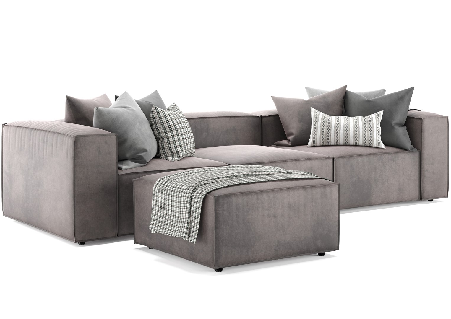 3D Model Lennon Modular Sofa 4 Seater - TurboSquid 2034957