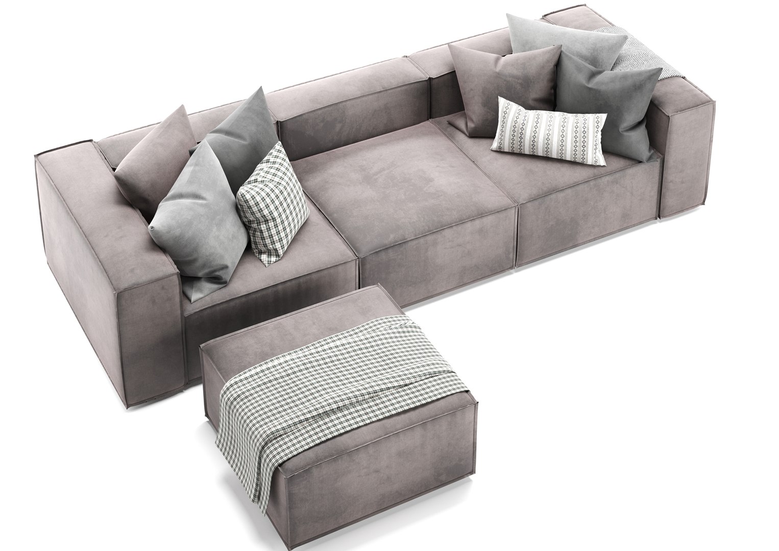 3D Model Lennon Modular Sofa 4 Seater - TurboSquid 2034957