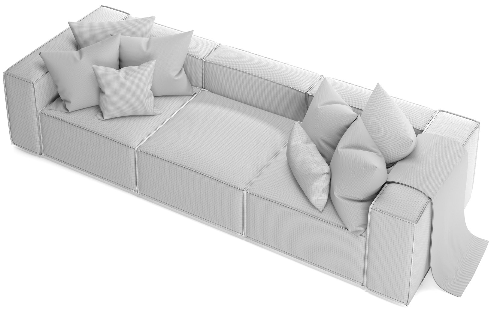 3D Model Lennon Modular Sofa 4 Seater - TurboSquid 2034957