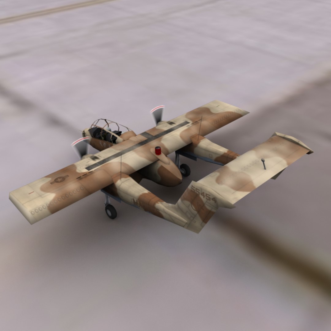 North American Ov-10 Bronco 3d 3ds