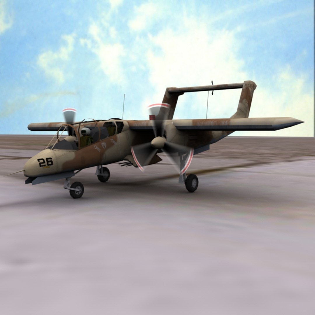 North American Ov-10 Bronco 3d 3ds