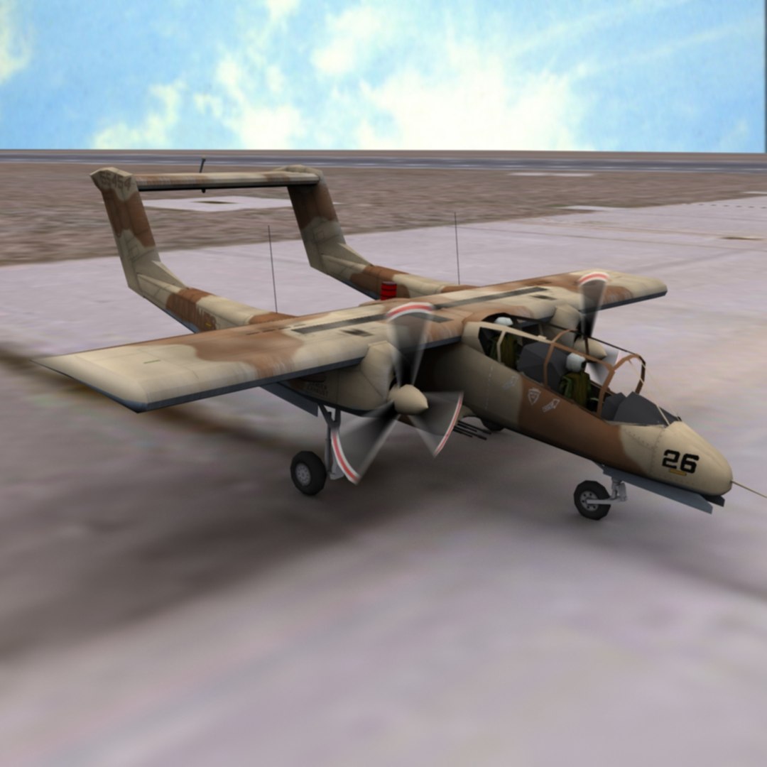 North American Ov-10 Bronco 3d 3ds