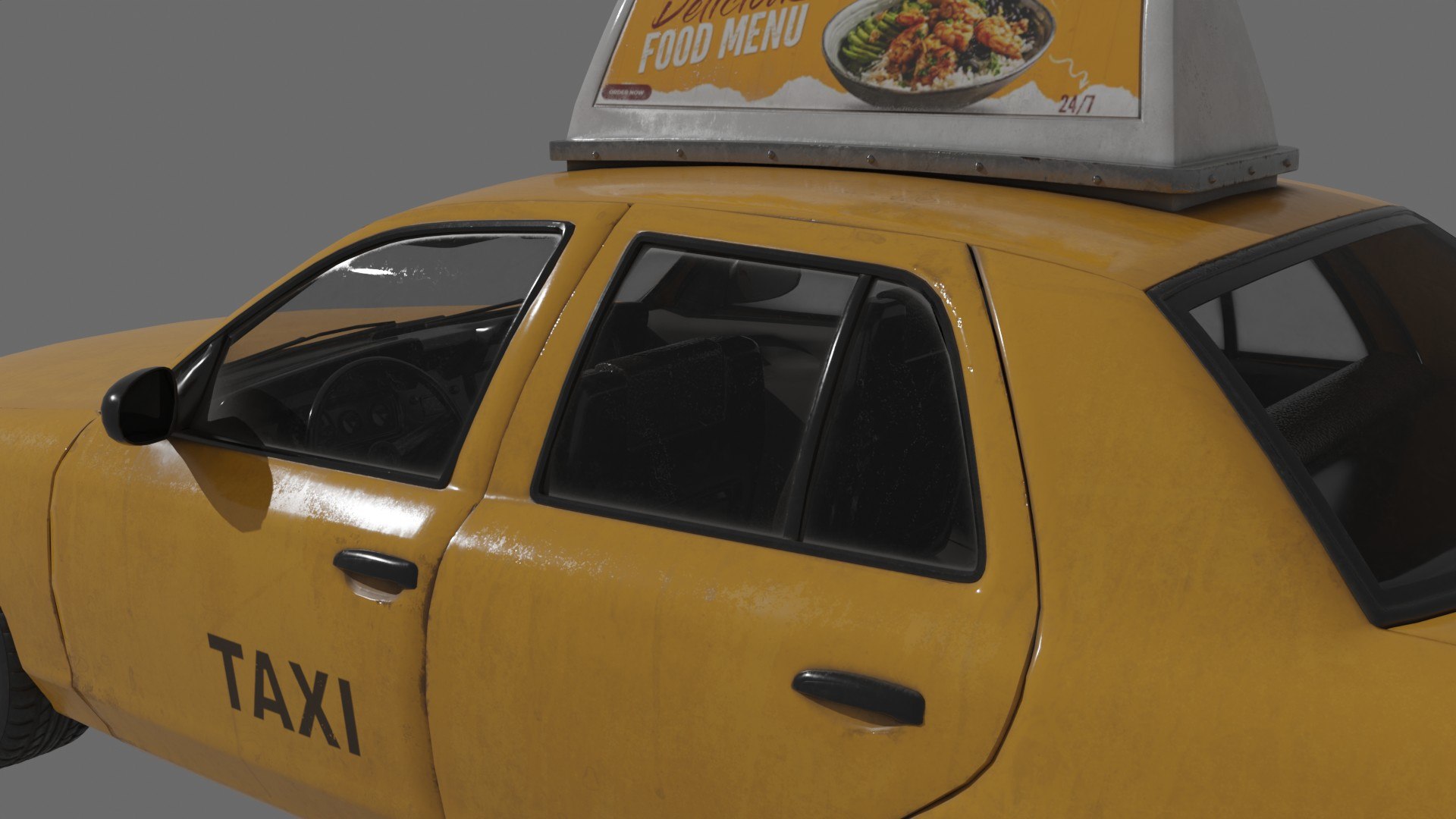 3D Classic Taxi - TurboSquid 2299811
