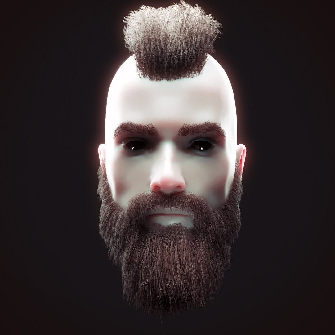 Head hair kit 1 model - TurboSquid 1512129