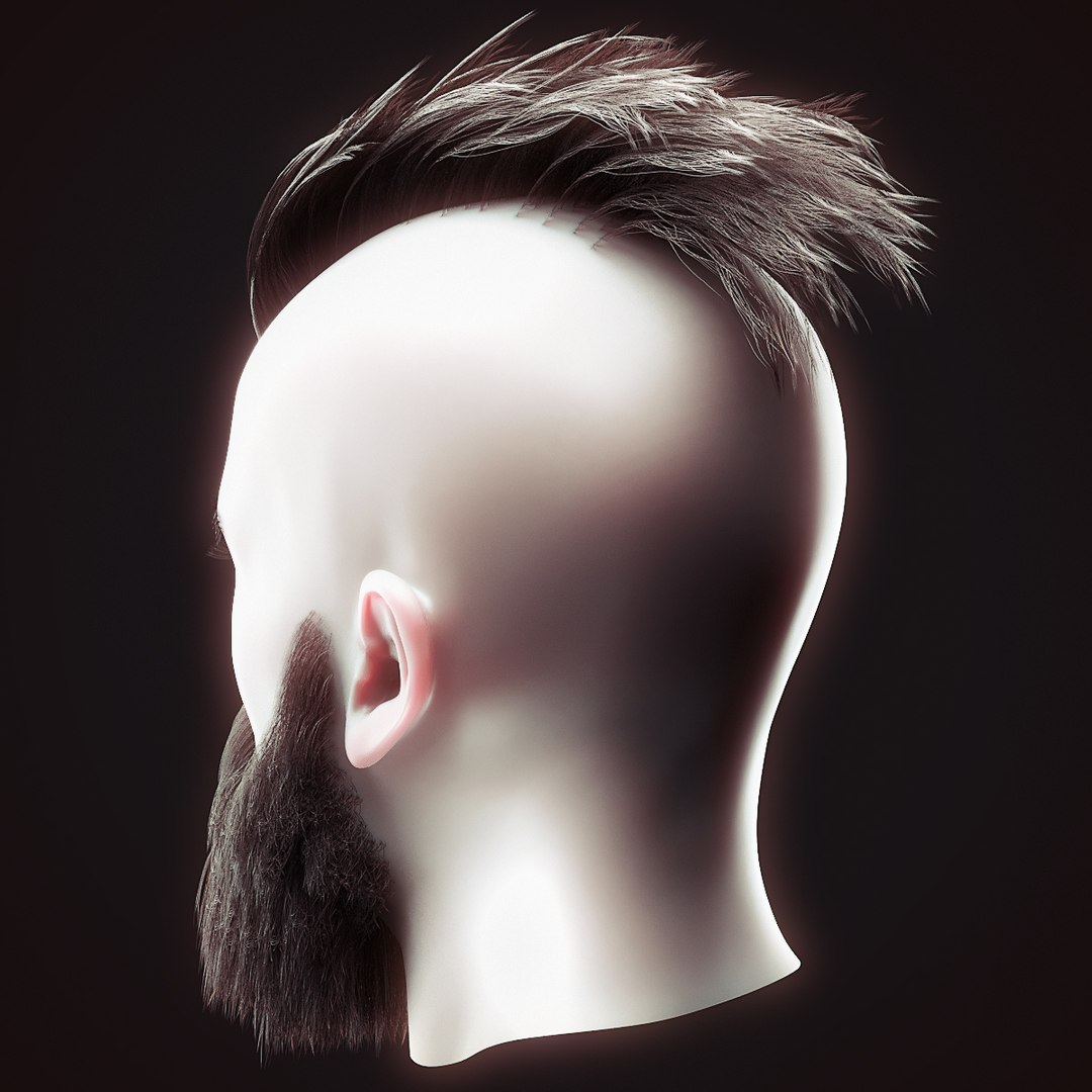 Head hair kit 1 model - TurboSquid 1512129