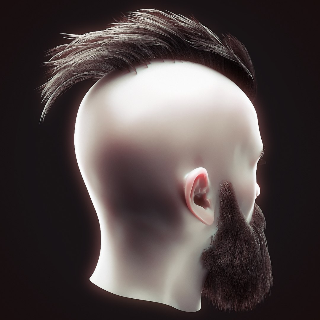 Head hair kit 1 model - TurboSquid 1512129