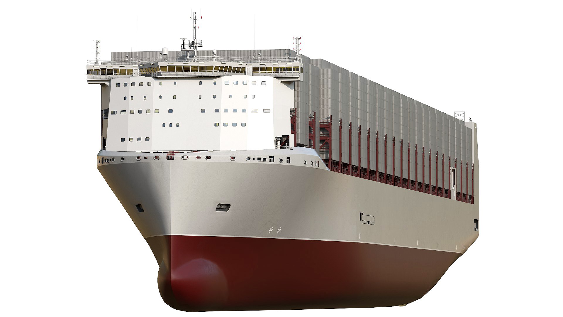 Next Generation Container Ship Grey Model - TurboSquid 2279075