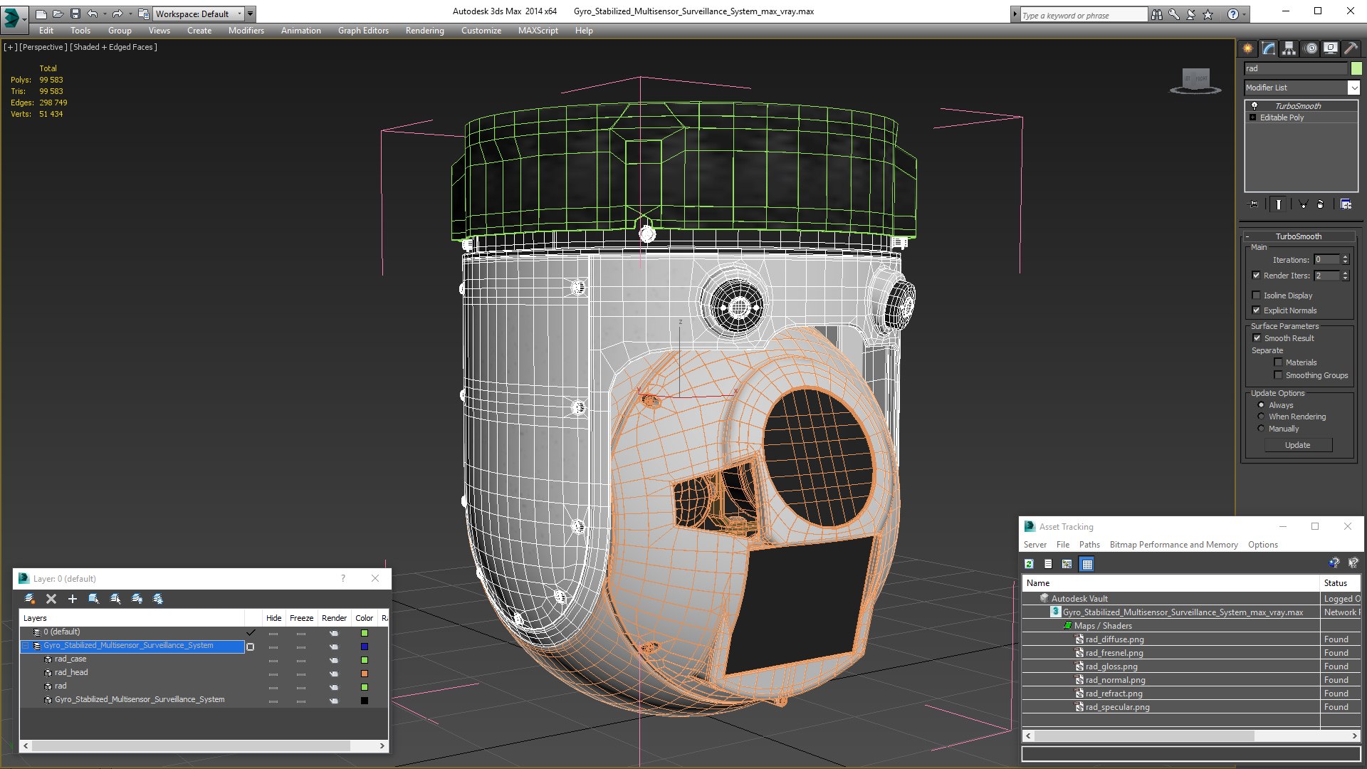 3D model Gyro Stabilized Multisensor Surveillance System - TurboSquid ...