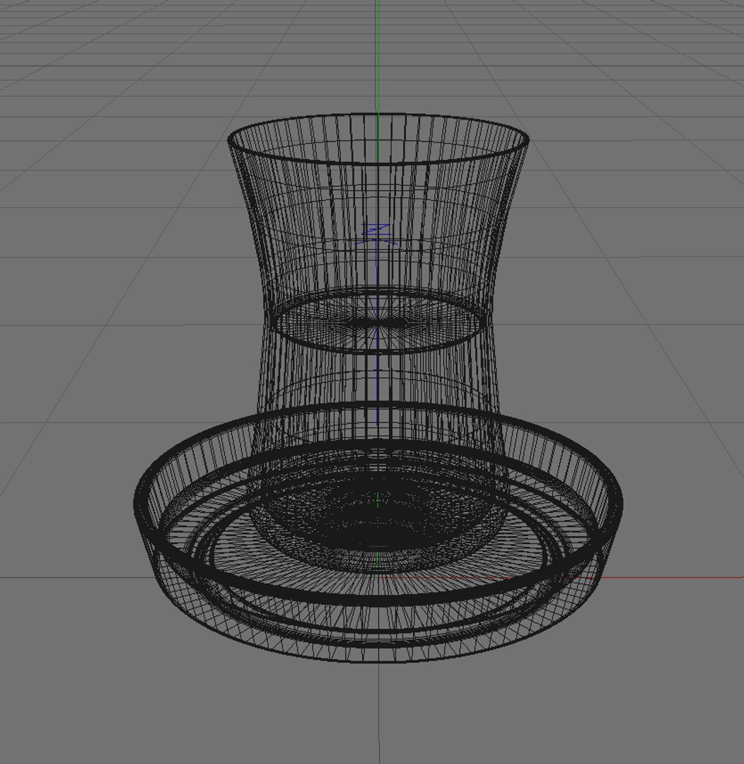 c4d tea glass ceramic plate