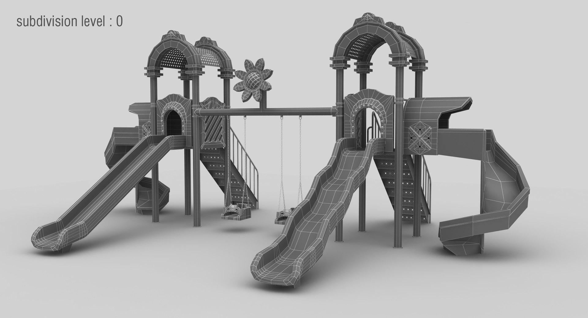 Playground Set Swings 3d Max