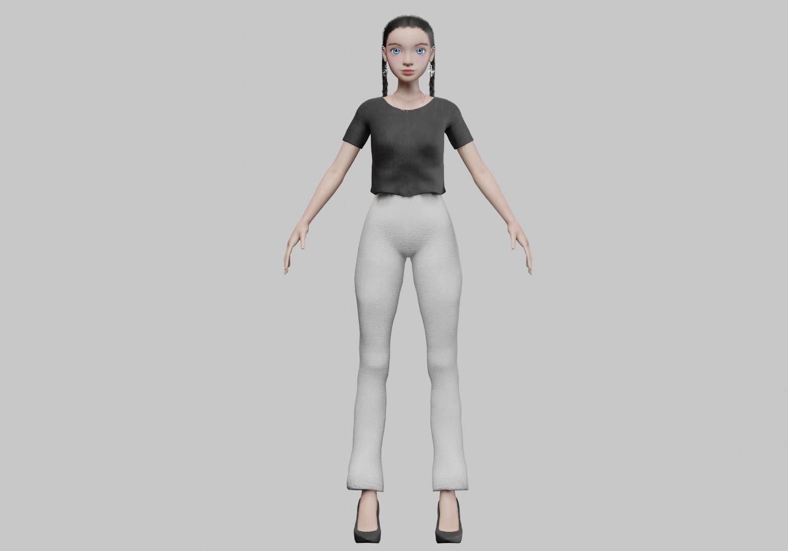 Cute Sweet Girl V27258 3D Model - TurboSquid 2264628