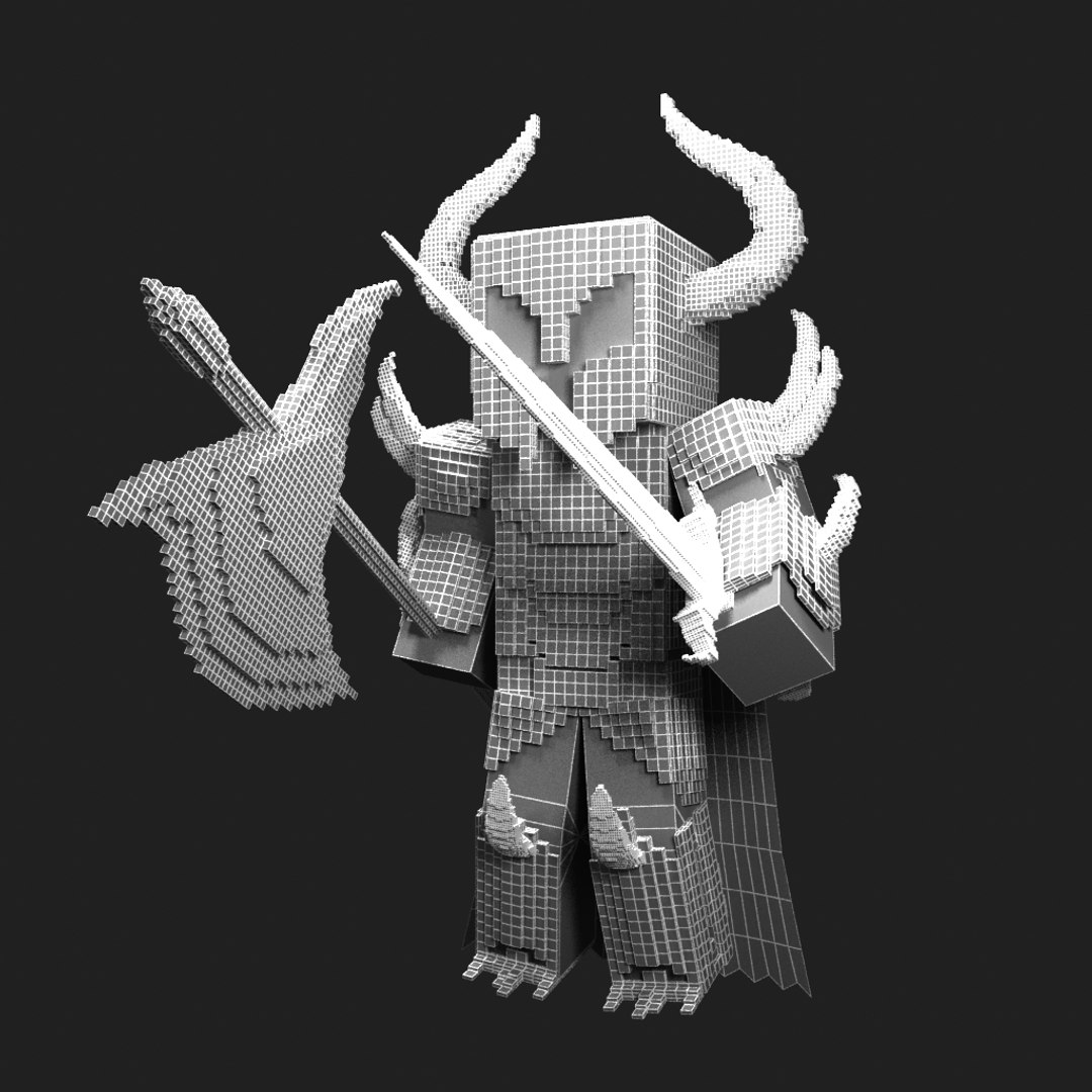 Minecraft Knight 3D Model - TurboSquid 1424306