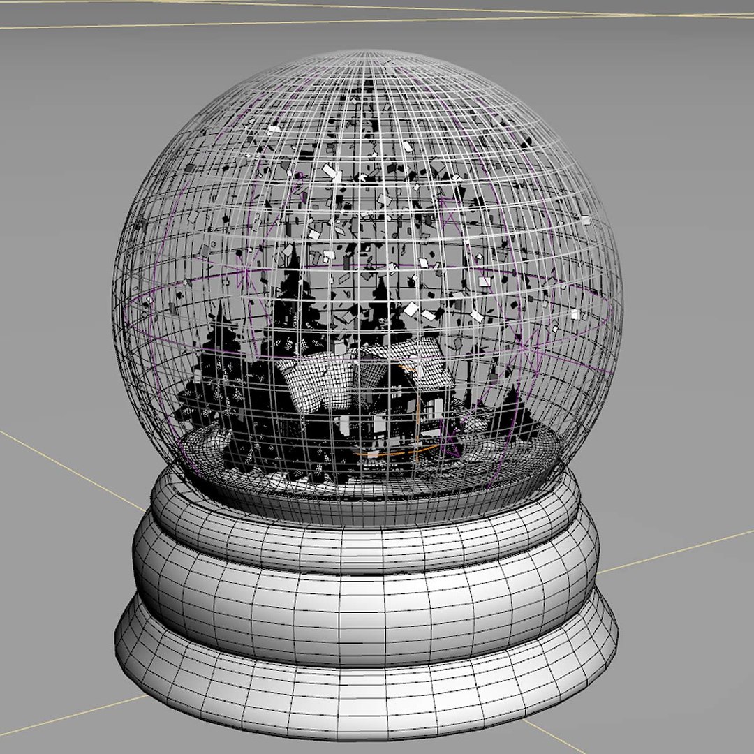 3d Model Of Snow Globe Animations