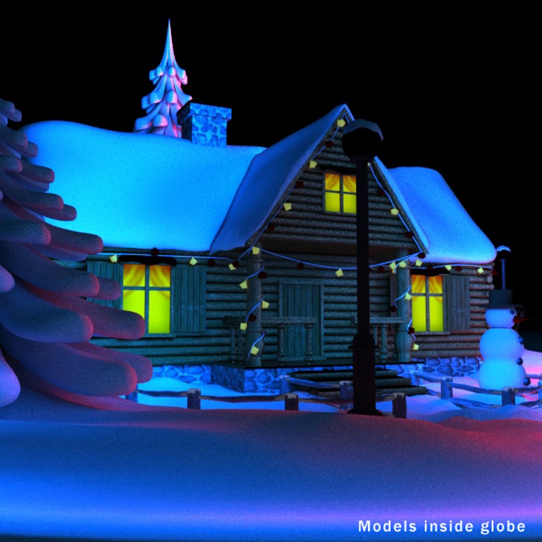 3d Model Of Snow Globe Animations