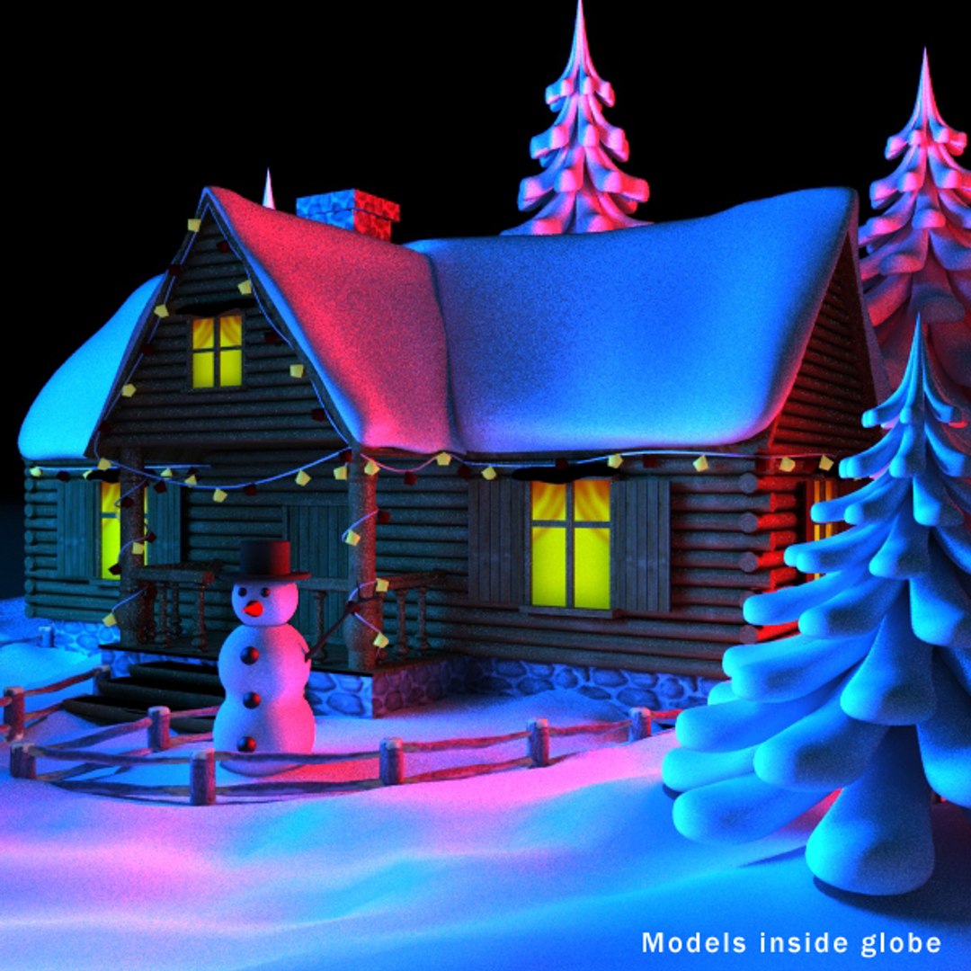 3d Model Of Snow Globe Animations