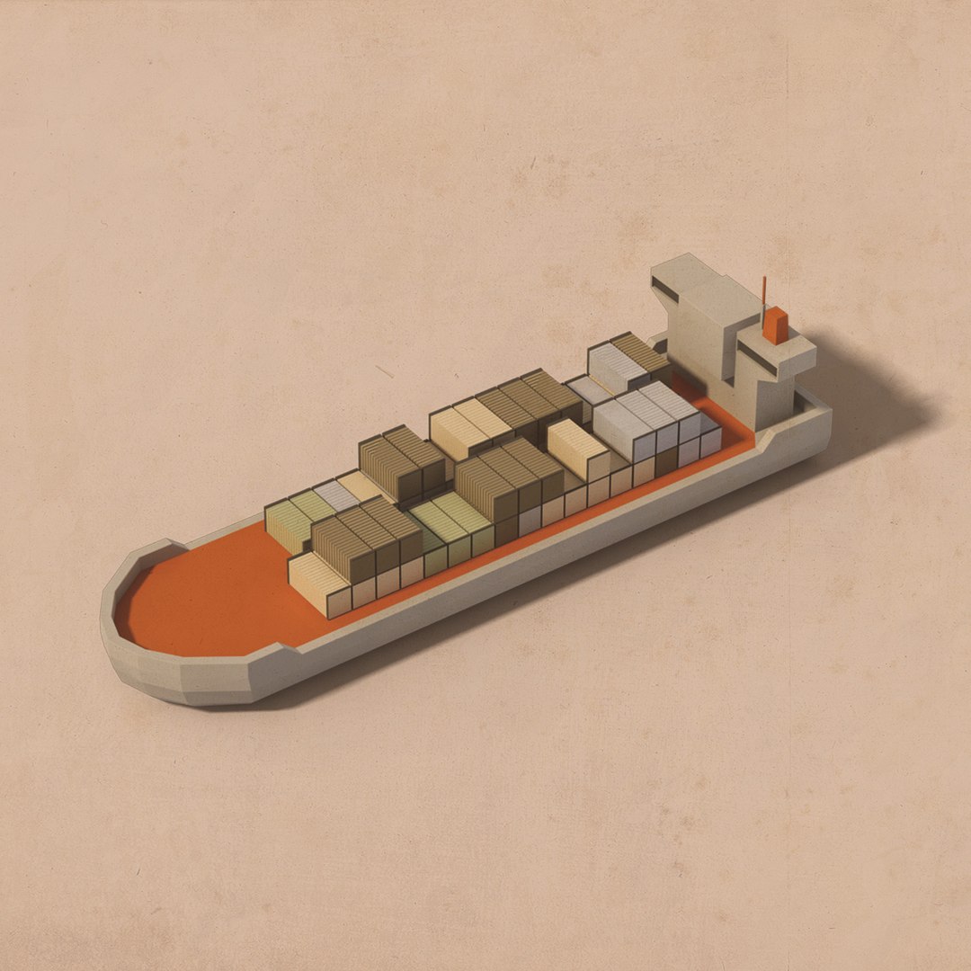 3d Cargo Boats