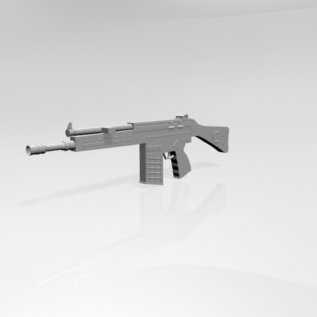 3D Heckler And Koch G3 Rifle 01 Model - TurboSquid 1834505