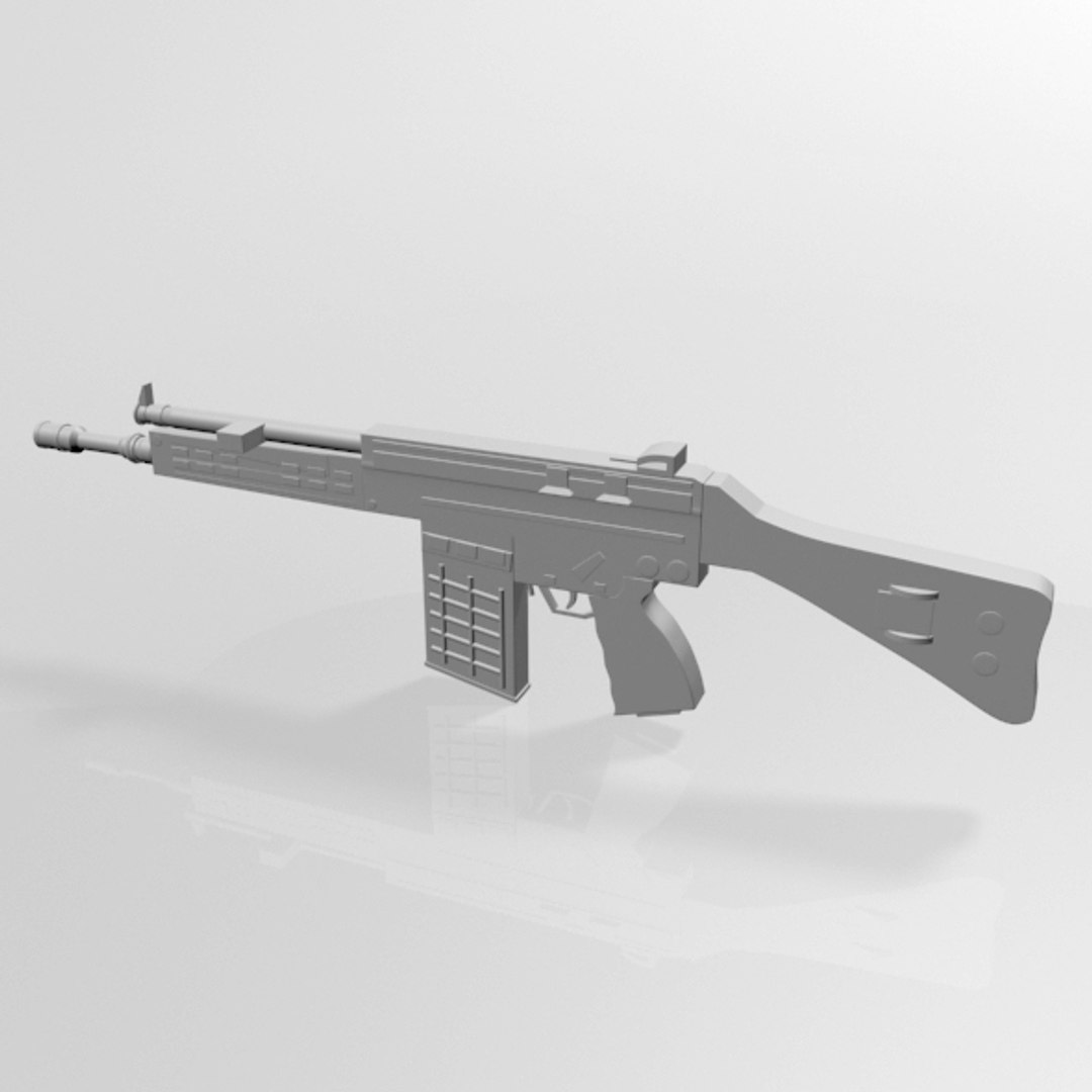 3D Heckler And Koch G3 Rifle 01 Model - TurboSquid 1834505
