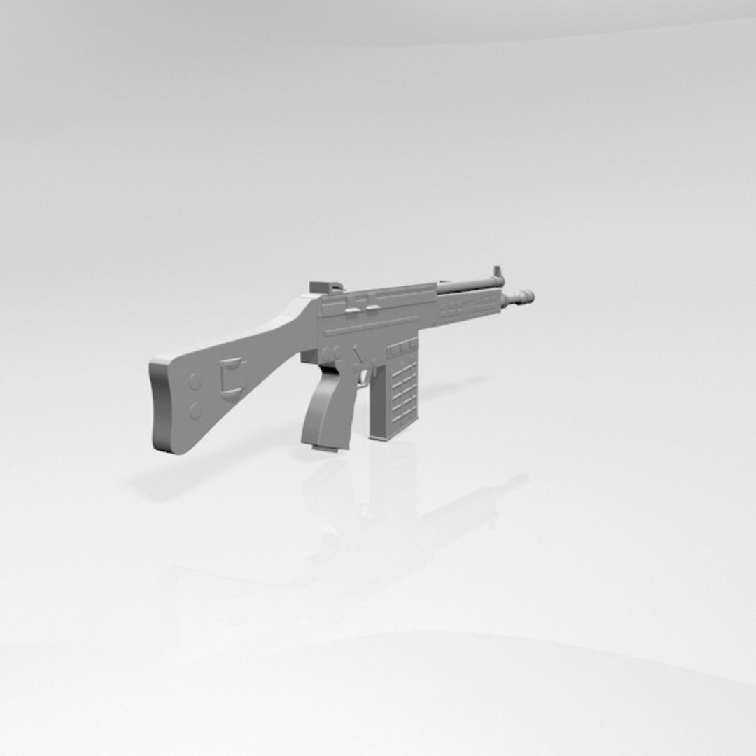 3D Heckler And Koch G3 Rifle 01 Model - TurboSquid 1834505