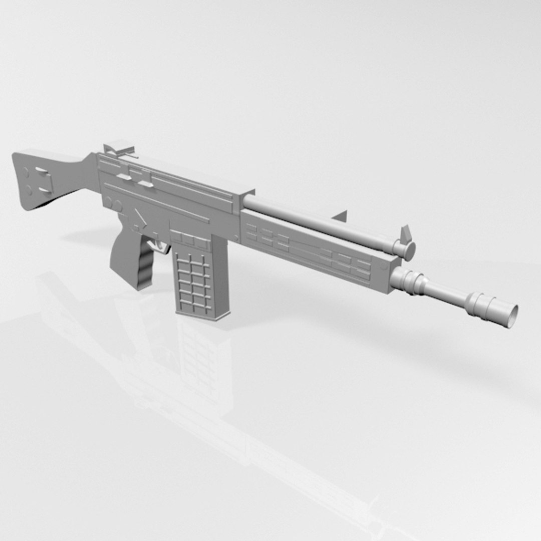 3D Heckler And Koch G3 Rifle 01 Model - TurboSquid 1834505