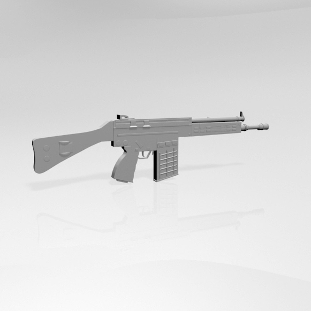 3D Heckler And Koch G3 Rifle 01 Model - TurboSquid 1834505